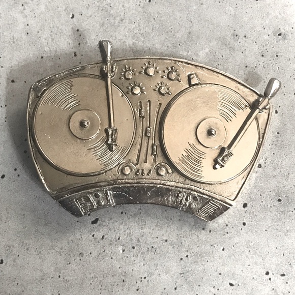Vintage | Accessories | Vintage Turn Table Belt Buckle | Poshmark